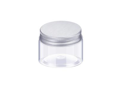 China 4 oz Aluminum Silver Lid Empty Lotion Jars - Airless Cosmetic Cream Container SCCJ-03 Model for sale
