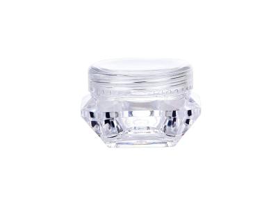 China 5g Clear Cosmetic Cream Jar SCCJ-04 - BPA-Free PS Plastic Container for Cosmetics Packaging for sale