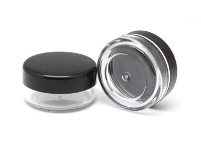 China BPA Free Acrylic Cream Jars 20g Capacity - Black Cosmetic Packaging Containers SCCJ-10 Model for sale