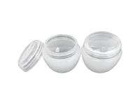China 50g White Airless Cream Jar - Compact Cosmetic Container with Corrosion Resistance SCCJ-17 Model for sale