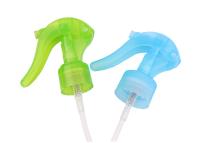 China Small Ribbed Hand Trigger Sprayer 24/410 & 28/410 with Custom Color and Tube Length Options for Industrial Applications for sale