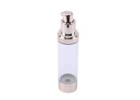 China Refillable Transparent Airless Pump Bottles 15ml 30ml 50ml for Cosmetics and Skin Care for sale