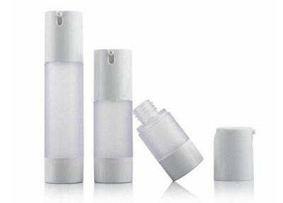 China White Plastic Airless Pump Bottles 15ml 30ml 50ml for Creams and Cosmetics with Custom Colors for sale