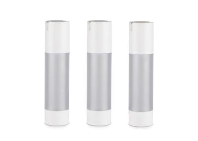China Frosted Airless Cosmetic Bottle 15ml 30ml 50ml Portable Refillable Plastic Lotion Container for sale