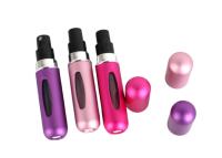China 5ml Aluminum Pen Style Perfume Atomizer Bottle - Leak-Proof Travel Spray Container for sale