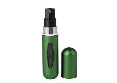China 5ml Portable Aluminum Perfume Atomizer Bottle - Refillable Travel Container with Glass Construction for sale
