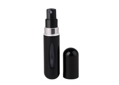 China Black Aluminum Pen Perfume Bottle - 5ml Glass Interior with Durable Aluminum Exterior for Personal Care Products for sale