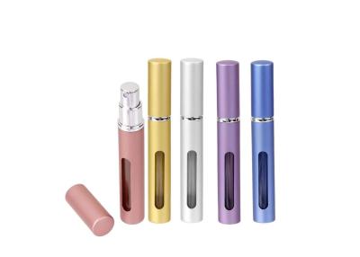 China 10ml Aluminum Perfume Bottle Fine Mist Spray Refillable Travel Size Glass Atomizer for sale