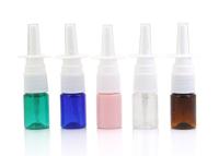 China Multi Capacity Plastic Spray Bottle 10ml-60ml with White Mist Sprayer in Various Colors for sale
