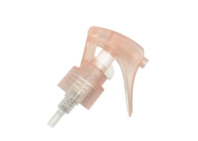 China 24mm/28mm Mini Trigger Sprayer for Cosmetic Packaging - Clear Pink PP Plastic Pump Dispenser for sale