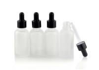 China Frosted Essential Oil Glass Bottles 5ml-100ml with Aluminum Caps - Corrosion Resistant Long Life Span for sale
