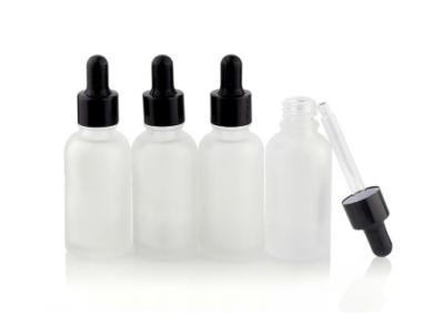 China Frosted Essential Oil Glass Bottles 5ml-100ml with Aluminum Caps - Corrosion Resistant Long Life Span for sale