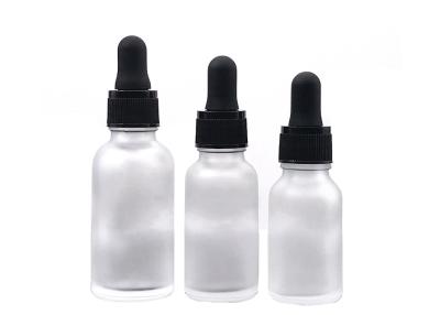 China Durable Essential Oil Bottles 15ml 20ml 30ml with Black Plastic Dropper - SEOB-07 Glass Containers for sale