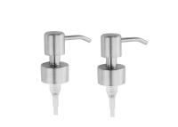 China 28mm Aluminum Silver Liquid Soap Dispenser Pump with Custom Tube Length - SLDP-06 Model for sale