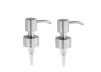 China 28mm Aluminum Silver Liquid Soap Dispenser Pump with Custom Tube Length - SLDP-06 Model for sale