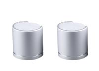 China Matt Silver Aluminum Cosmetic Bottle Caps 24/410 Size - Leak-Proof Design with 7000pcs MOQ for sale