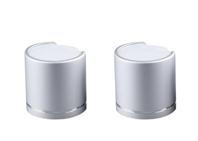 China Matt Silver Aluminum Cosmetic Bottle Caps 24/410 Size - Leak-Proof Design with 7000pcs MOQ for sale