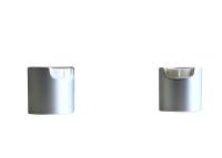 China 20mm Frosted Silver Cosmetic Bottle Caps - BPA Free Food Safe Aluminum Exterior for PET PETG Glass Bottles for sale
