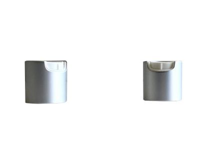 China 20mm Frosted Silver Cosmetic Bottle Caps - BPA Free Food Safe Aluminum Exterior for PET PETG Glass Bottles for sale
