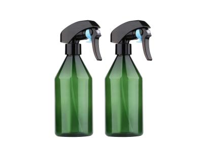 China 300ml Green PET PP Plastic Trigger Spray Bottle for Garden Cosmetic Use for sale