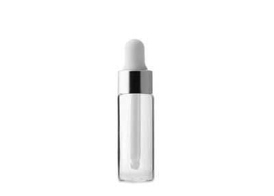China 5ml Clear Glass Essential Oil Bottle with Silver Dropper - SEOB-11 Aromatherapy Container for Travel for sale