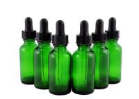 China Black Glass Dropper Empty Essential Oil Bottles  Convenient Packing for sale