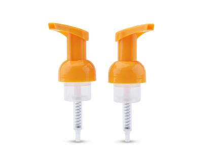 China Orange Plastic Foaming Soap Dispenser Pump 40mm SFSP-12 with Low Consumption and Non-Spill Design for sale