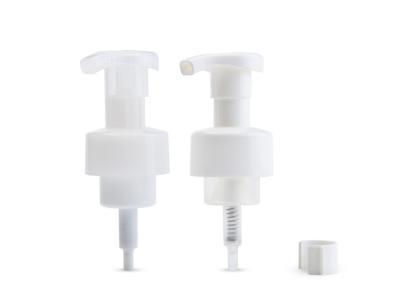 China Clear White Foaming Soap Pump with 40mm Thread & Secure Clip - 75% Soap Reduction SFSP-14 Model for sale