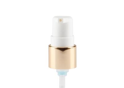 China Aluminum Surface Cosmetic Lotion Pump 24/410 Size 20mm Gold Finish SPTP-20 Model for sale