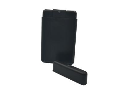 China Credit Card Spray Bottle 20ml Portable Travel Perfume Atomizer Refillable Black for sale