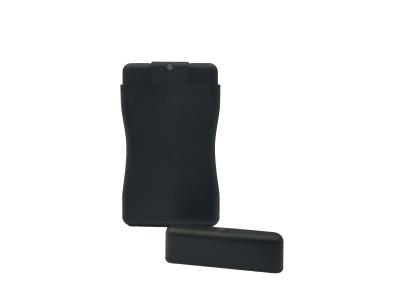 China 20ml Black Credit Card Spray Bottle Wave Type Small Portable Perfume Atomizer for sale