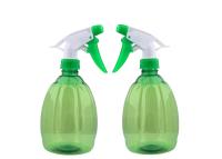 China Green Plastic Trigger Spray Bottle 300ml PET PP Plant Watering Mister for sale