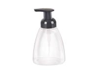 China 250ml Transparent PET Foaming Soap Bottle with Black Foam Pump BPA Free for sale