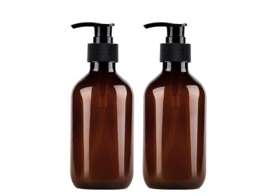 China 500ML Plastic PET Cosmetic Bottle with PP Pump for Lotion - Model SPCB58 Brown Container for sale