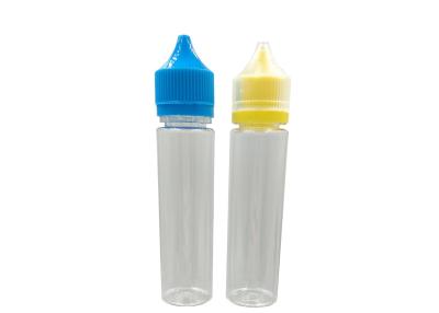 China 60ml Transparent Smoke Oil Bottle with Dropper Nozzle - Refillable E-Liquid Container SSOB-11 for sale