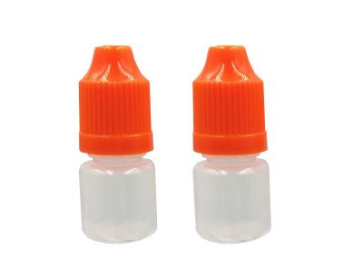 China 3ml Small Capacity PE Dropper Bottles with Orange Cap - Compact Design for Solvents, Oils & Personal Care for sale
