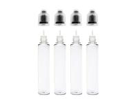 China 30 Ml Miniature Transparent Pet Bottles Secure With  Child Resistant Cap for sale