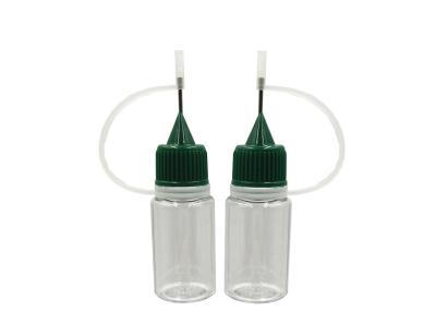 China PET Transparent 8ml Smoke Oil Bottle Durable Odorless Chemical Stability Refillable for sale