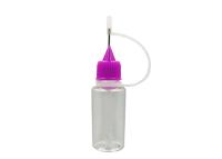China PET Soft Smoke Oil Bottle Steel Needle Plastic Eye Dropper Bottle 15ml for sale