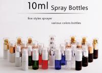 China 10ml Full Cover Cosmetic Spray Bottles BPA Free PET Plastic Fine Mist Sprayer Various Colors for sale
