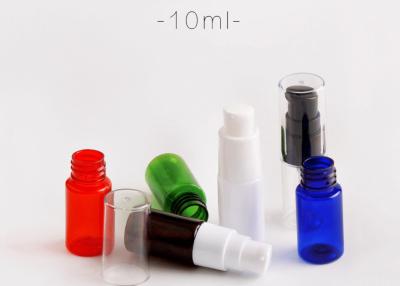 China 10ml PET Plastic Cream Pump Bottle Non Spill with Full Cover for Cosmetics Travel for sale