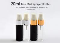 China Black / Clear Empty Plastic Pump Spray Bottles With Aluminum Fine Mist Sprayer for sale