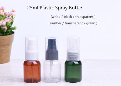 China 25ml Small Spray Custom Cosmetic Containers PET Plastic Material For Perfume for sale