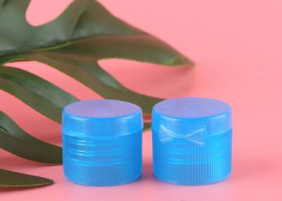 China Transparent Blue Butterfly Shampoo Bottle Cap 20/410 PP Heat Resistant for Lotions for sale