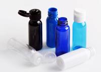 China 30ml Round PET Plastic Cosmetic Bottles with Cap for Lotions and Creams for sale