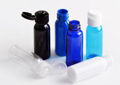 China 30ml Round PET Plastic Cosmetic Bottles with Cap for Lotions and Creams for sale