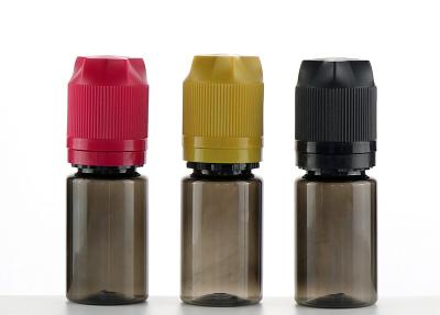 China 30ml Clear Black PET Empty Bottle with Rolling Anti Theft Cap for E-Liquid for sale