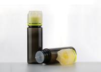 China 120ml PET Eye Dropper Bottle Empty Oil Bottle with Clear Yellow Cap BPA Free for sale