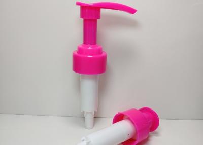 China Pink 33/410mm Hand Lotion Dispenser Pump SGS Certified PP Material for sale