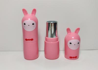 China No Spill 3g Pink Lip Balm Empty Lipstick Tubes Plastic Cosmetic Container for sale